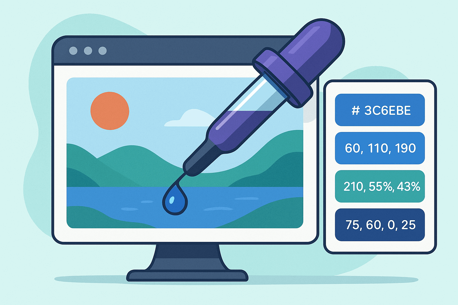 Free Online Eyedropper Color Picker | HEX, RGB, HSL, CMYK Extractor